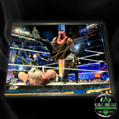 *WWE THE UNDERTAKER & CM PUNK DUAL SIGNED AUTOGRAPHED MANIA 29 NY/NJ ...