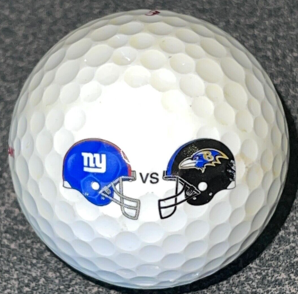 Super Bowl XXXV Logo Golf Ball A-15-3 Giants vs Ravens Super Bowl 35 ...