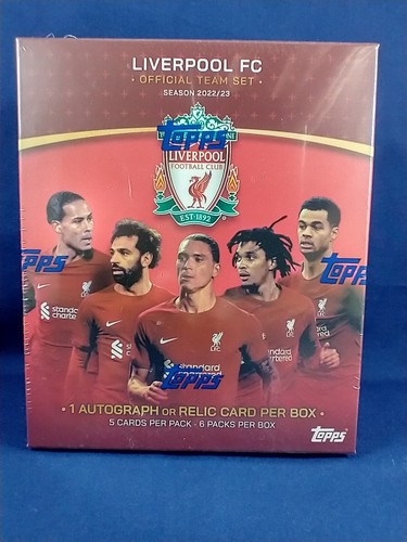 NEW Topps 2023 Liverpool Team Set | Autograph Or Relic In Every Box ...