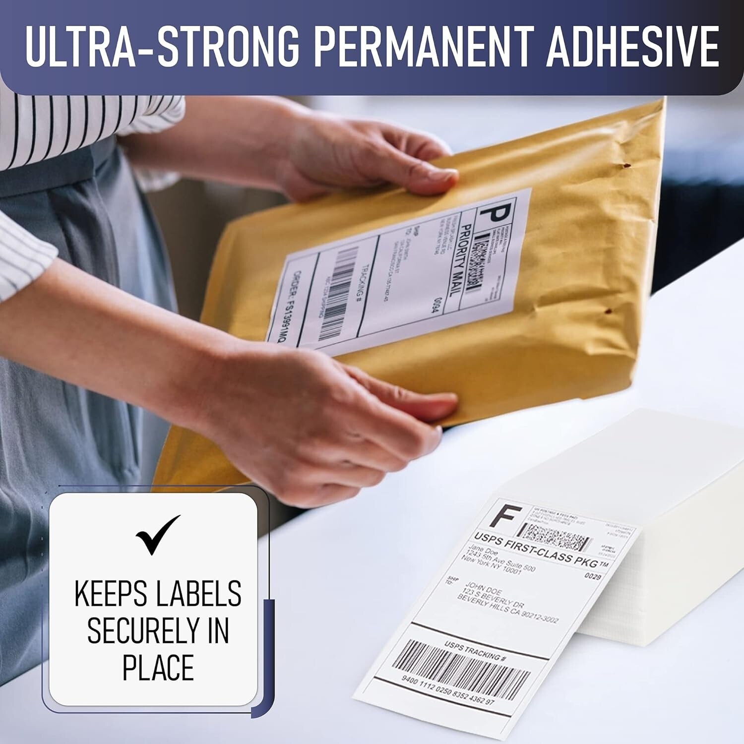 Commercial Grade Thermal Shipping Labels - 4x6 - 500 Labels - Permanent ...