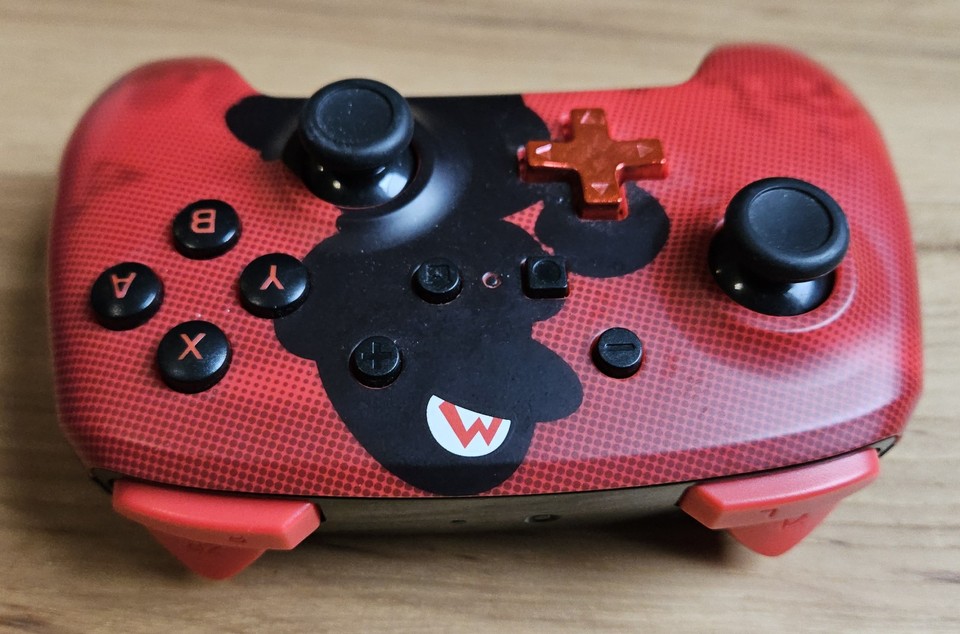 Power A Enhanced Wireless Controller Nintendo Switch Mario Shadow Red ...