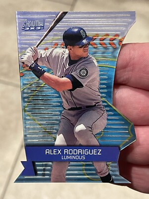 Alex Rodriguez 2000 Topps Stadium Club 3x3 Luminous Die Cut Card #6A ...