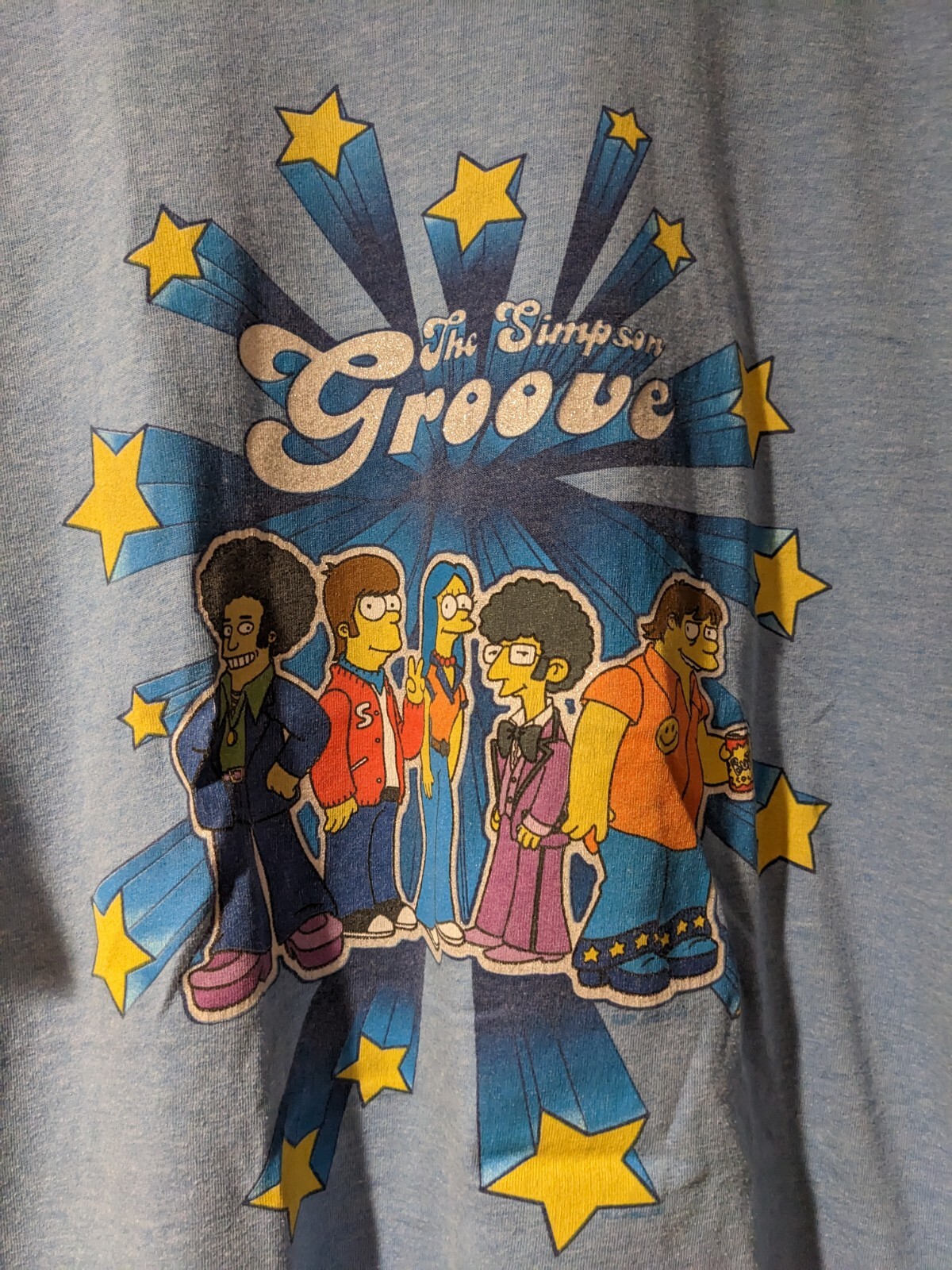 Vintage 2002 The Simpsons Cartoon Fox Groovy Blue Lar… - Gem