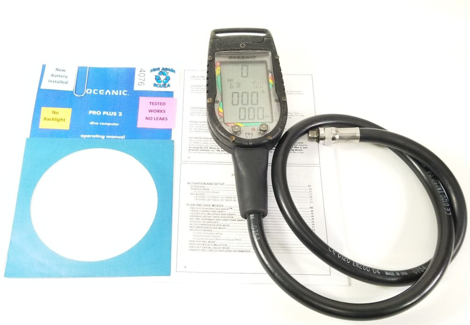 Oceanic Pro Plus 2 SCUBA Dive Air Integrated Computer Air & Nitrox ...