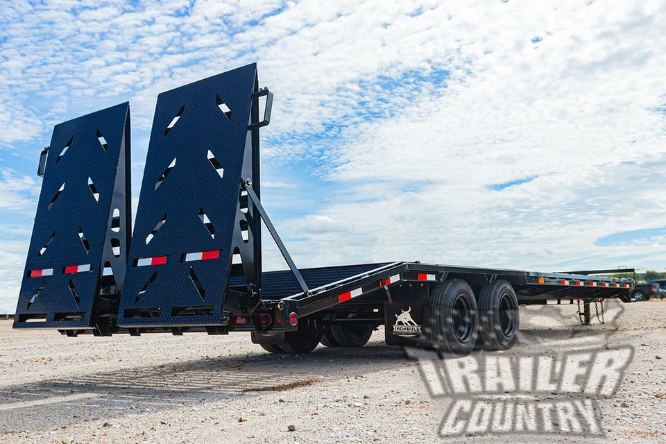 NEW 2026 8 X 25 (20 + 5) 10Ton Deckover Heavy Equipment Trailer w ...