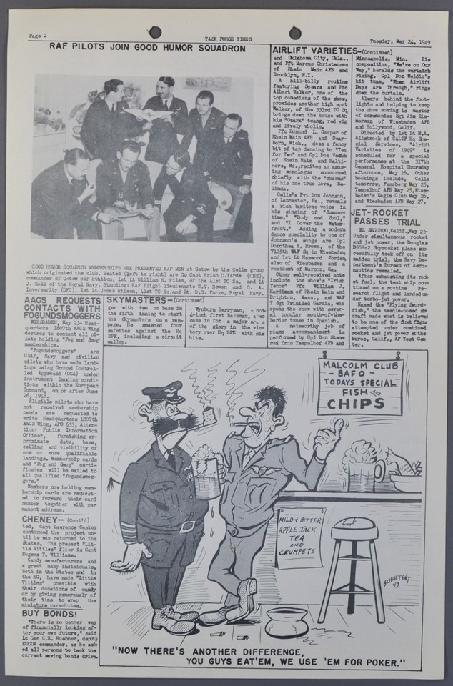 1949 COMBINED AIRLIFT TASK FORCE TIMES Military Newspaper VOL III NO ...