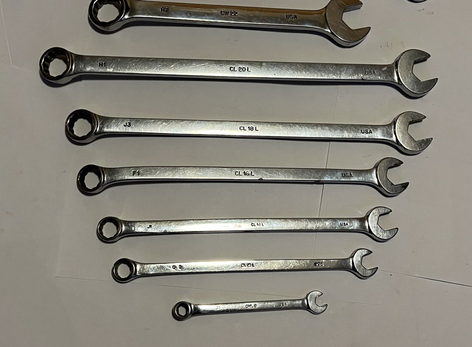 MAC Tools SAE Combination Open End Box Wrench Set 10 pc Chrome 1/4 - 7/ ...