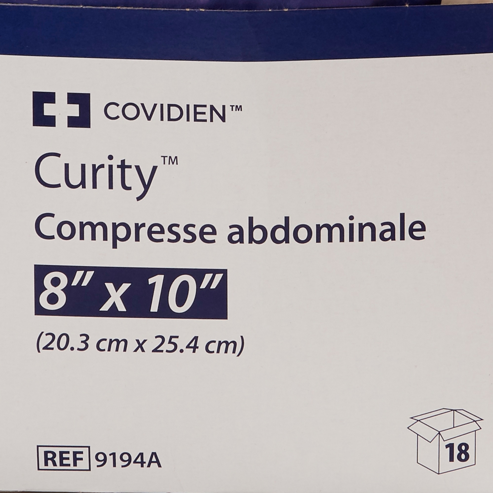 Curity Abdominal Pads ABD Sterile 8" x 10" Gauze Bandage Pads 9194A 18 ...