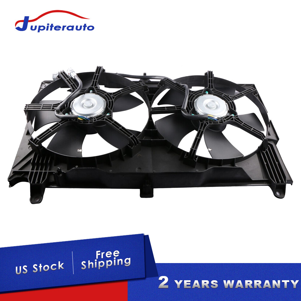 Dual Radiator Cooling Fan Assembly For 2003-06 Nissan 350Z 2003-07 ...