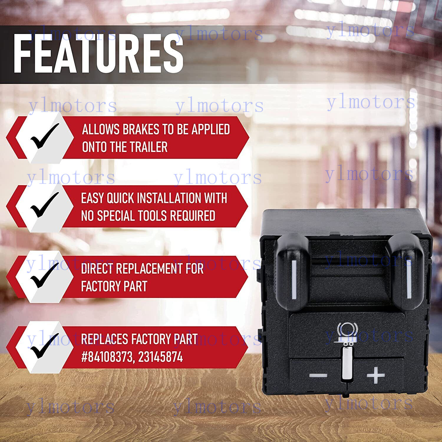 Trailer Brake Control Switch 84108373 For 2015-2021 Chevy Silverado ...