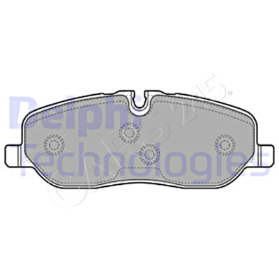 DELPHI Disc Brake Pad Set For LAND ROVER Discovery III IV 04-13 ...