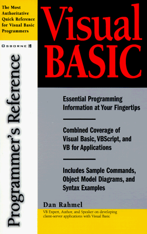 Visual Basic Programmer's Reference by Rahmel, Dan Hardback Book The Cheap Fast 9780078824586 | eBay