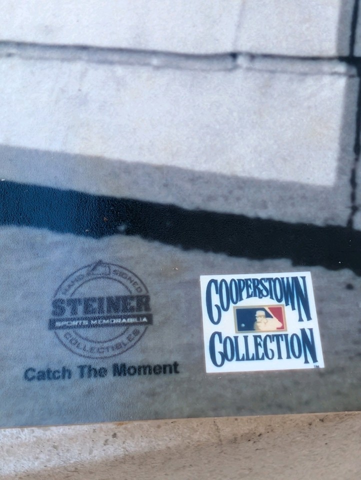 Duke Snider wall climb signed b&w Steiner Photo w/ Reggie Jackson ...