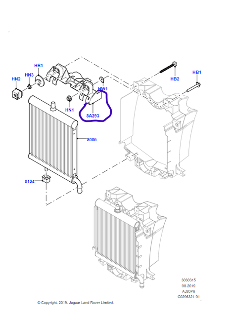 Genuine Land Rover Radiator Bracket LR117094 for sale online | eBay