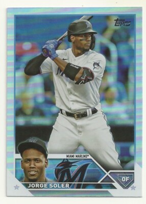 2023 TOPPS BASEBALL - JORGE SOLAR - RAINBOW FOIL PARALLEL - #477 ...