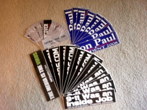 Ron Paul-Alex Jones Sticker Lot. | eBay