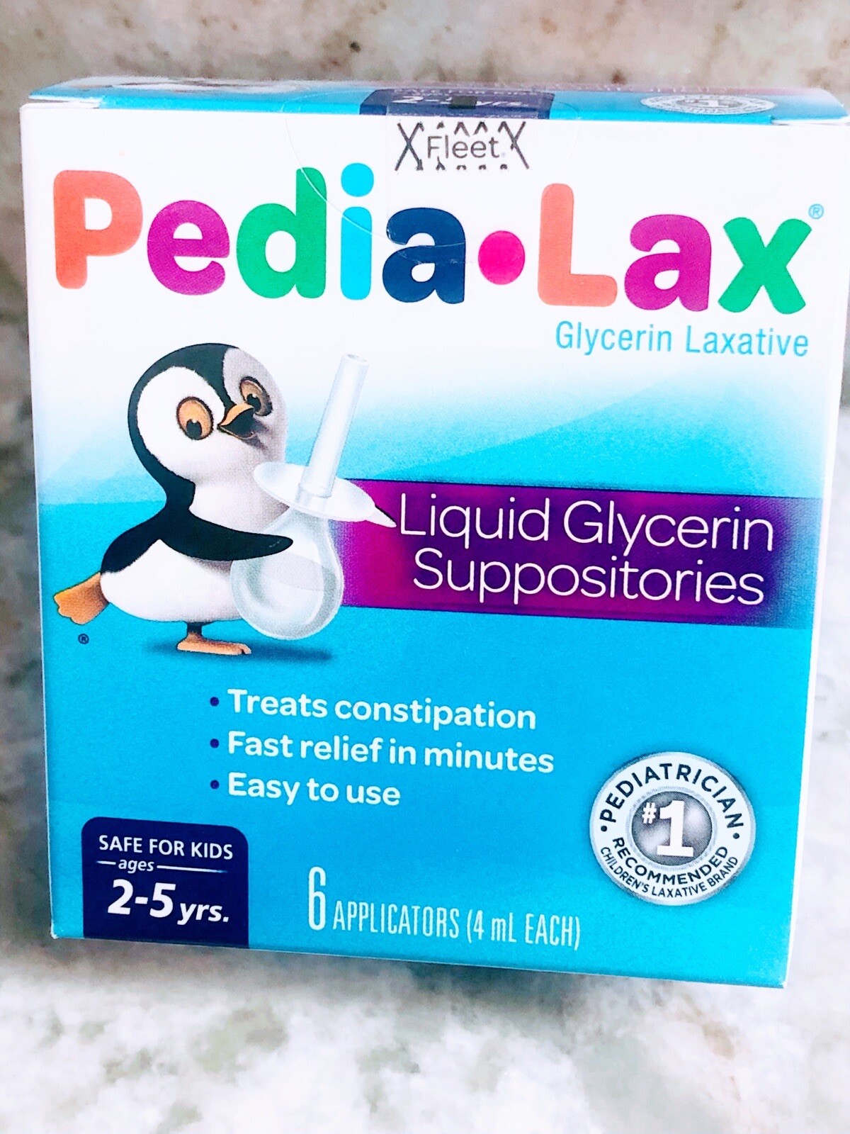 Pedia.Lax Liquid Glycerin Suppositories-6 Aplicators 4ml each ...