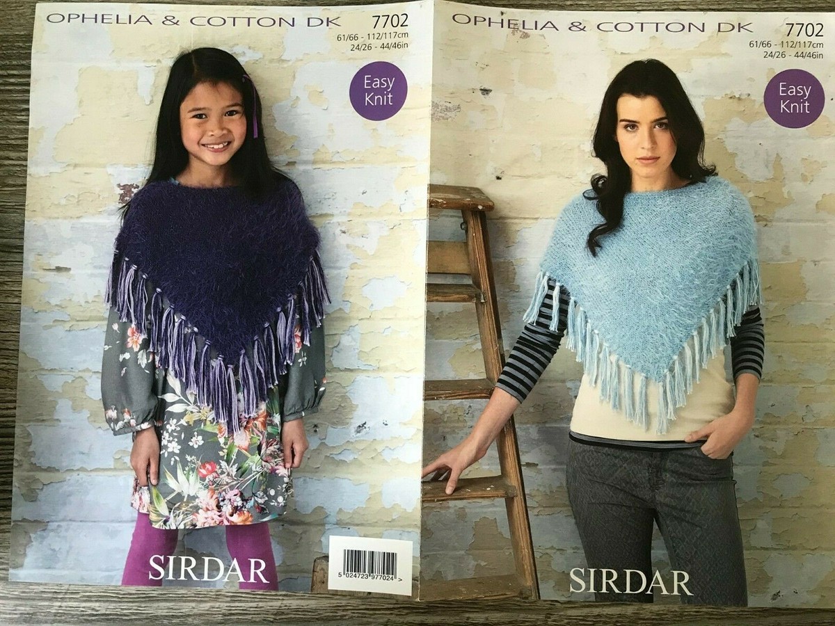 Sirdar Knitting Patterns For Ponchos Stylecraft Crochet Poncho & Shawl