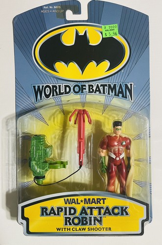 World of Batman: RAPID ATTACK ROBIN 4" Figure with Claw Shooter! (1999 ...