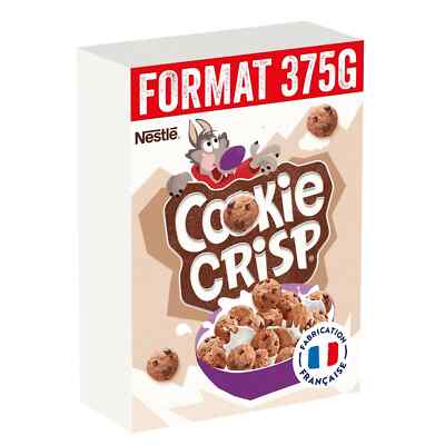 lot 3 Céréales mini cookies pépites de chocolat COOKIE CRISP nestle 375 ...