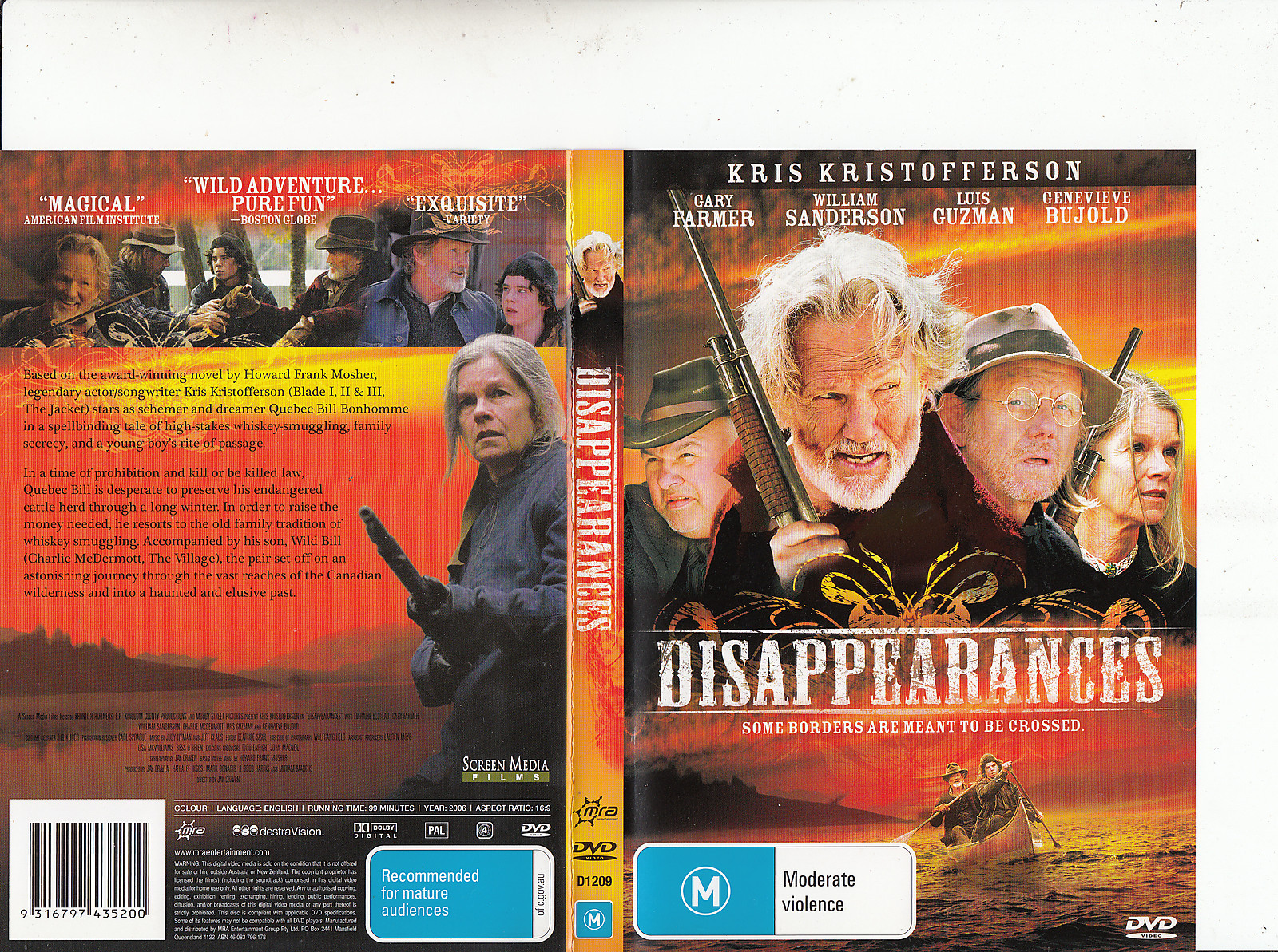 Disappearances-2006-Kris Kristofferson-Movie-DVD | eBay