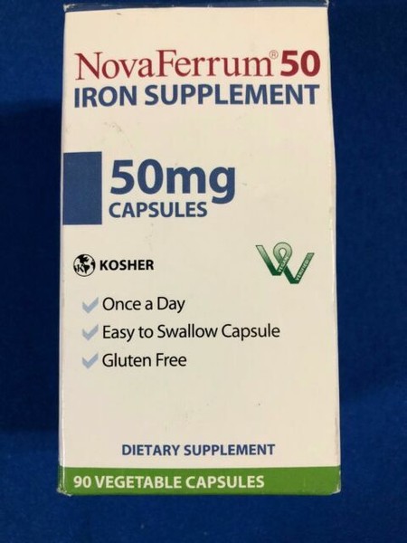 Novaferrum 50 MG Iron Supplement 90 Capsules for sale online | eBay