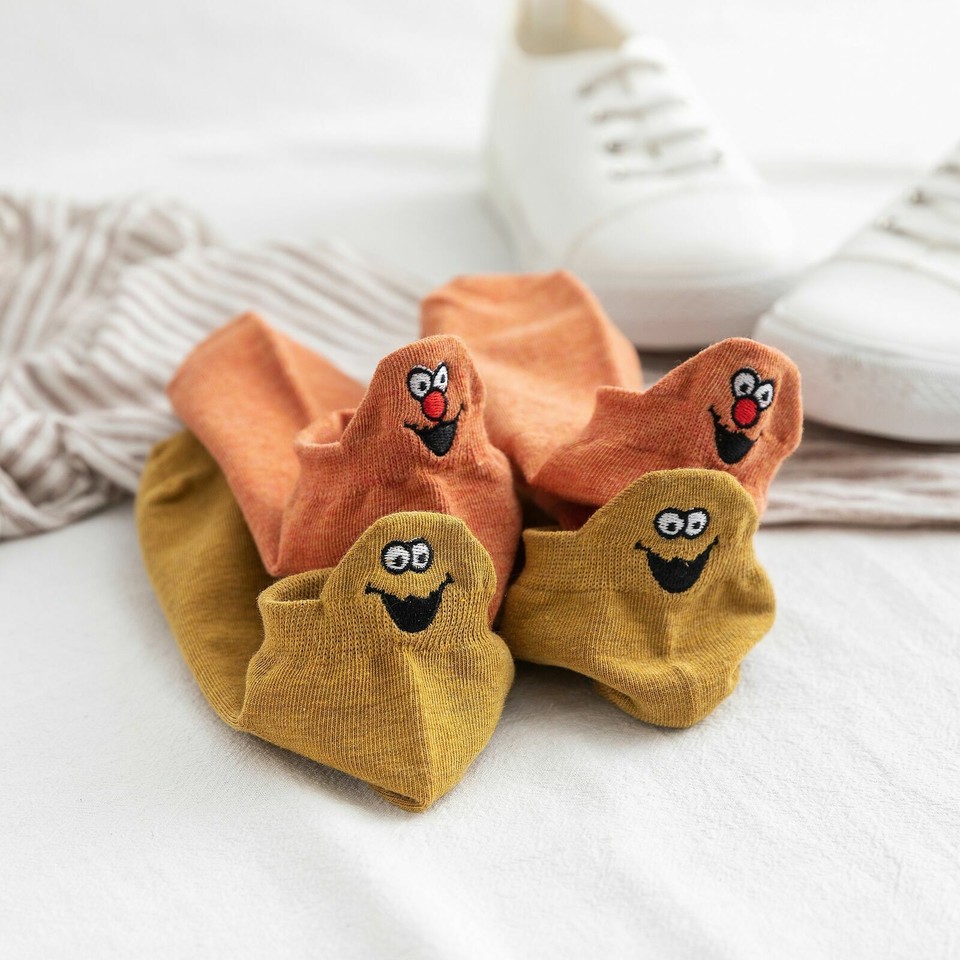 Cartoon Socks Short Spring And Summer Fashion Cute Smile Comfortable ...