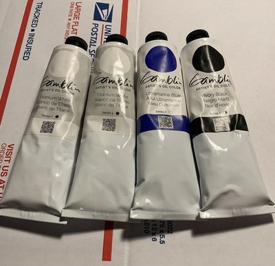 NEW Gamblin Oil Colors Lot Of 4 Various Paint Tubes 150ml Artists ...