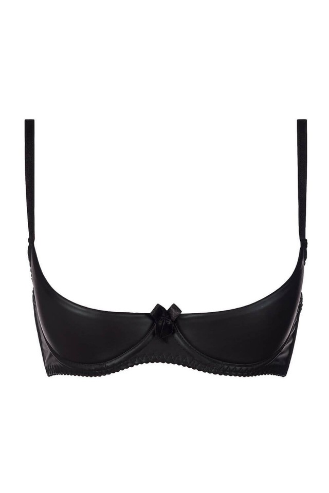 Designer Axami Illusions Shelf Bra Open Cups Demi | eBay
