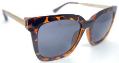 Diff Eyewear Bella DE01-0387 Brown Tortoise Gold Sunglasses Grey Lens ...