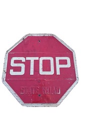 New Jersey Bus Stop Sign Porcelain 1940's | Collectors Weekly