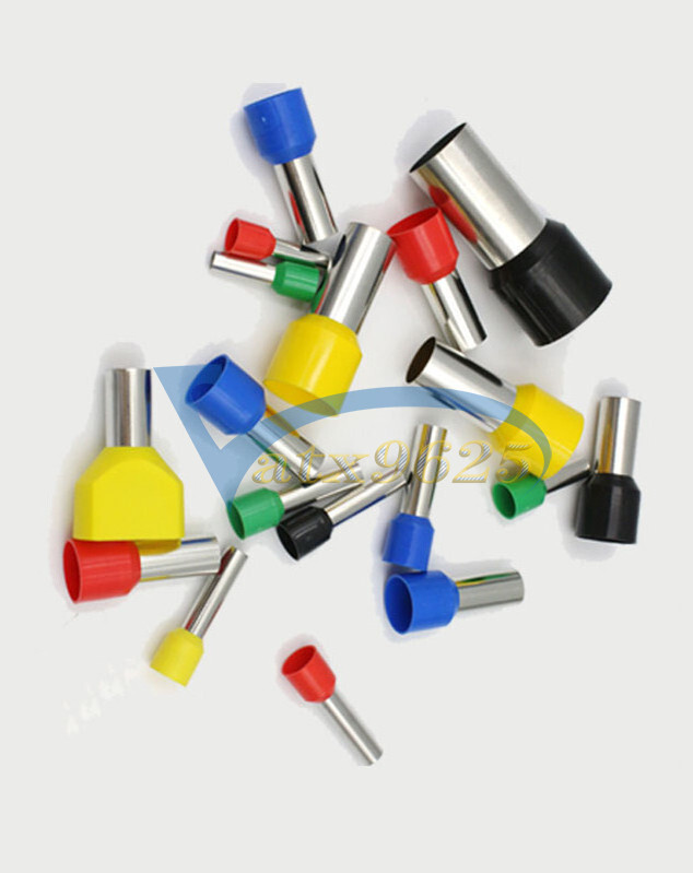 1000× 16AWG Black Cable Pre-Insulated Ferrules Terminal Wiring ...