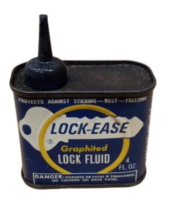 Lock-Ease Graphite Lock Fluid Vintage Collectible Garage Workshop | eBay