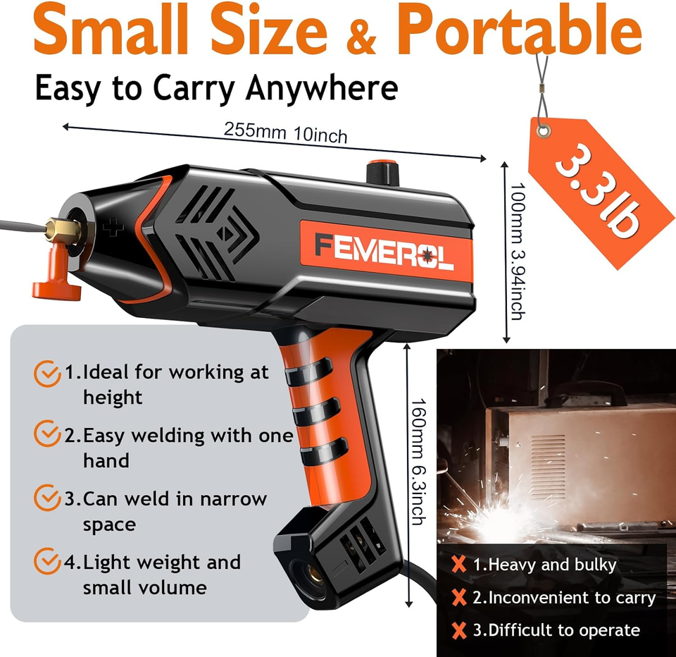 Welding Machine 110V,Handheld Welder, 120A Portable Stick Welder, Hand ...