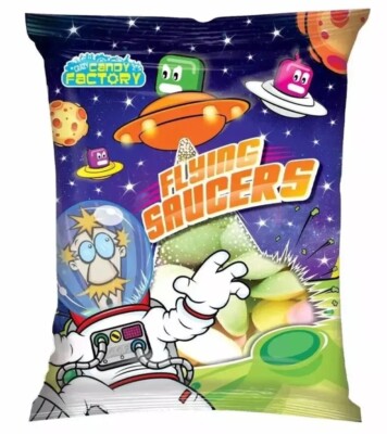Crazy Candy Factory ~ Flying Saucers ~ Sherbet filled Sweets ~ 50g ...