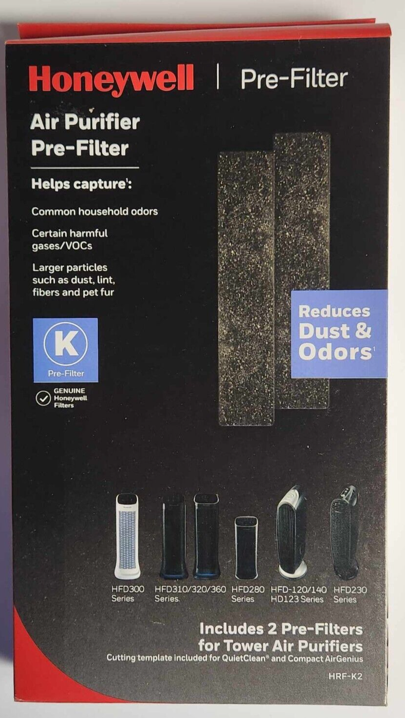Genuine Honeywell Pre-Filter Filters K HRF-K2 Tower Air Purifiers 2 ...