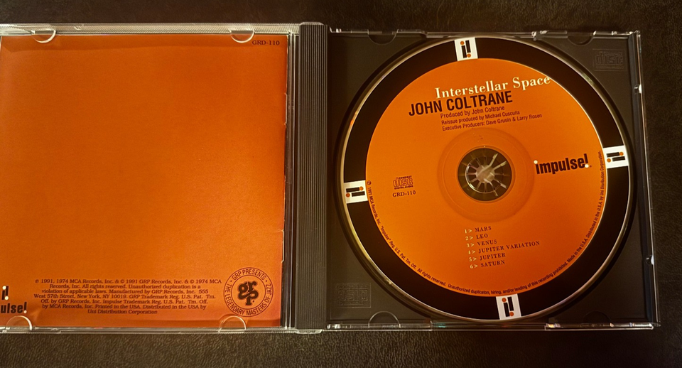 John Coltrane Interstellar Space (Impulse Records Release) CD. | eBay
