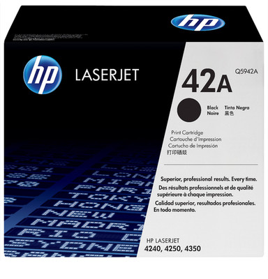 Genuine HP Laserjet 42A Q5942A Black Toner Cartridge (Unopened ...