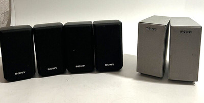 LOT OF 6 Sony SS-MSP2 (X4) Surround Sound Speakers Black + Sony SS-V335 ...