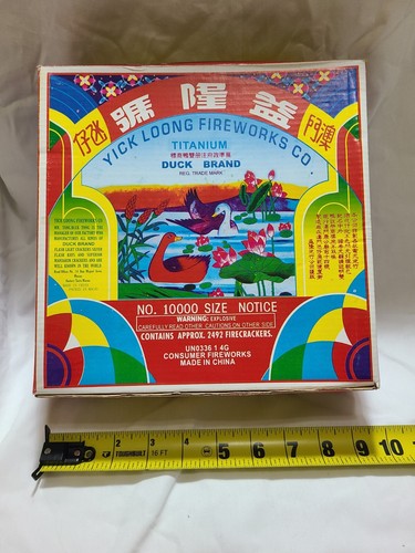 Original Duck Brand Firecrackers Box Label | eBay