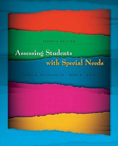 Assessing Students with Special Needs (7th Edition) 9780131961913| eBay