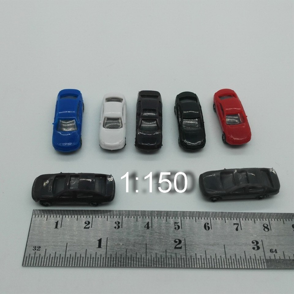 N Scale Model Car 1??160 Model 50pcs Color Railway Scenery Building ...