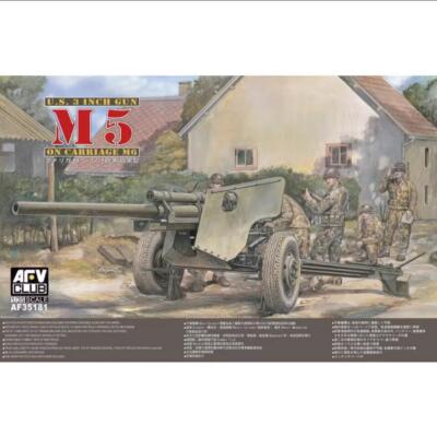 AFV Club 1/35 AF35181 WWII US 3-inch Gun M5 on Carriage M6 | eBay
