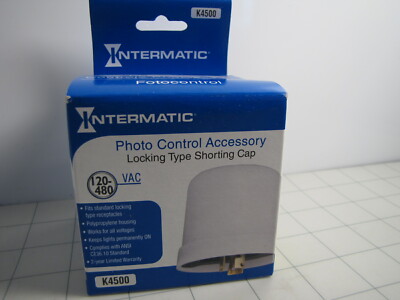Intermatic K4500 Photo Control Locking Type Shorting Cap 120-480V NEW ...