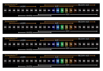 Fermometer Adhesive Fermenter LCD Thermometer for Home Brewing -Set of ...