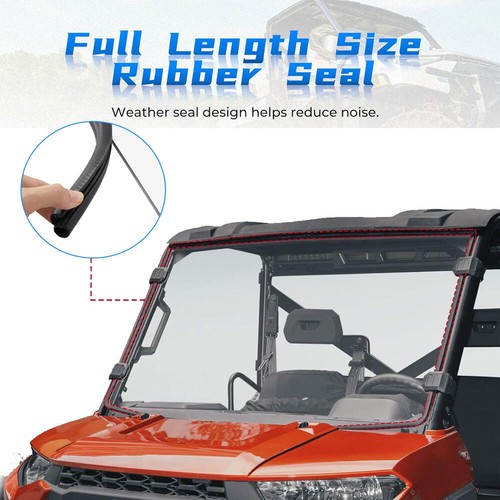 Front Windshield and Rear Window For Polaris Ranger XP 900 2013-2019/XP ...