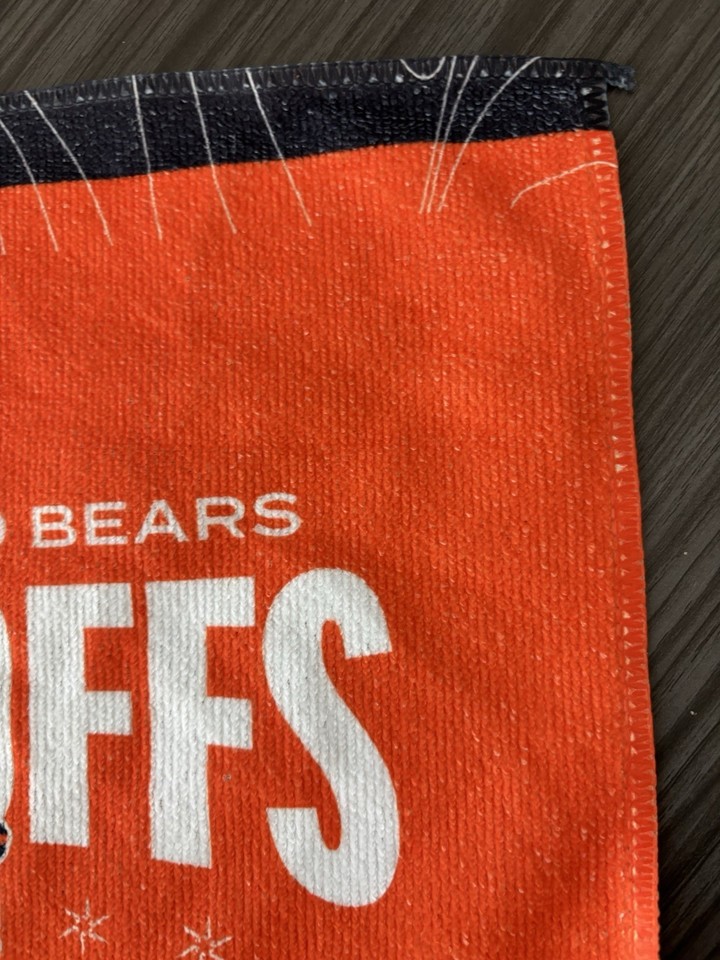 CHICAGO BEARS 2025 WILDCARD VS. PACKERS 1/10/26 PLAYOFF RALLY TOWEL | eBay