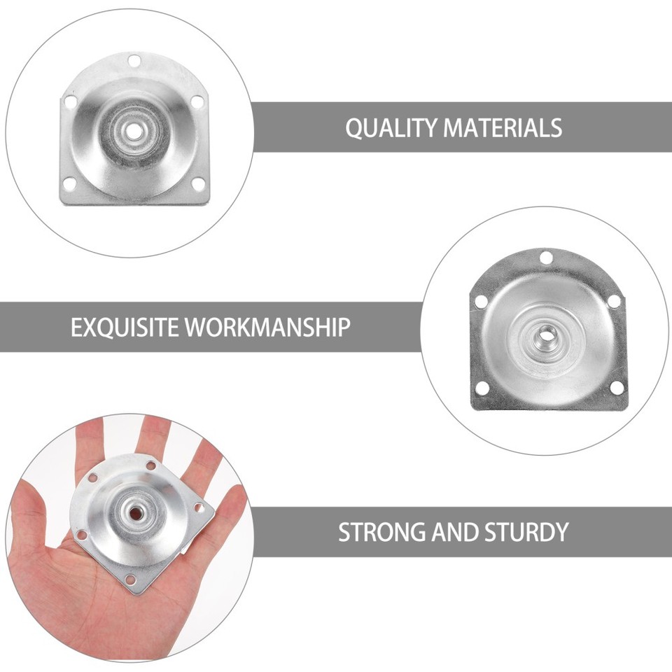 8 Pcs Round Table Leg Gasket Mounting Hardware Furniture Brackets ...