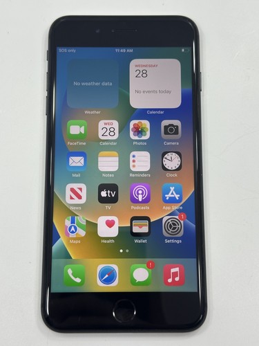 Genuine OEM Original iPhone 8 Plus Black LCD Screen Digitizer Grade B+ ...