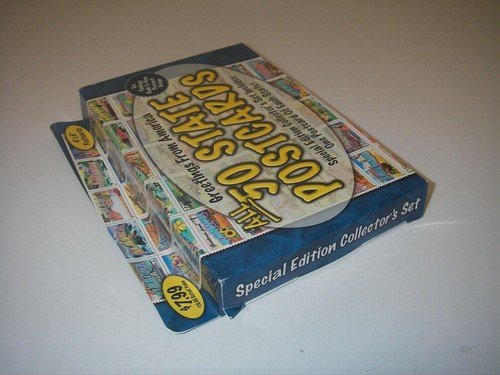 Complete Set of All 50 State Postcards 4x6 Great Colorful Graphics for ...